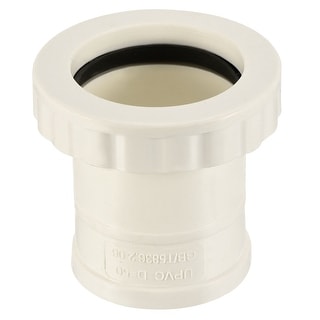 50mm Pipe Fitting Coupling Adapter PVC Straight Extension Union White ...