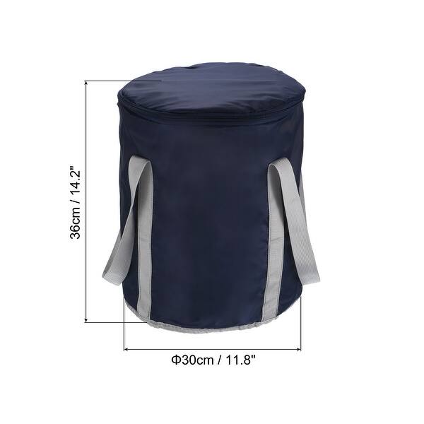 Collapsible Bucket Portable Water Container Foot Bath Basin with Lid ...