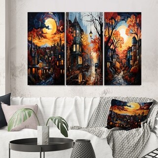 Designart "Harlem Renaissance Revival I" Cityscapes Wall Art Set Of 3 ...