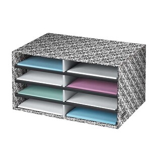 Bankers Box 8-Compartment Literature Sorter, 12-3/8 x 19-1/2 x 10-1/4 ...