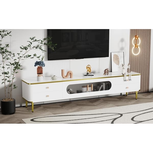 contemporary tv console table