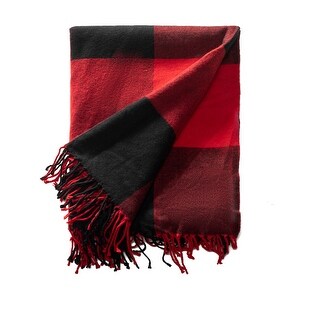 Red And Black Buffalo Check Throw - Bed Bath & Beyond - 41973589