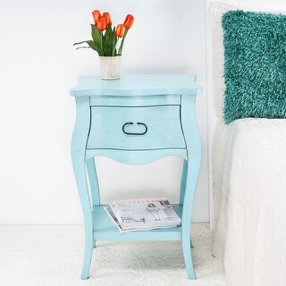 Handmade Butler Rochelle Distressed Blue Nightstand (India) - Bed Bath ...
