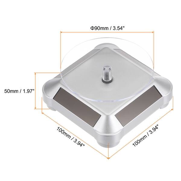 Solar Display Stand Turntable 360 Degree Rotating Double Use ABS ...