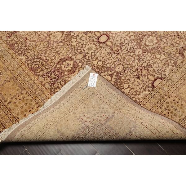Hand Knotted Brown,Tan Persian Wool Oriental Area Rug (8x10) - 8' 1'' x ...