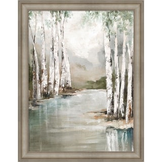 Veil of Silver Trunks by Luna Mavis Wood Framed Wall Art Print ...