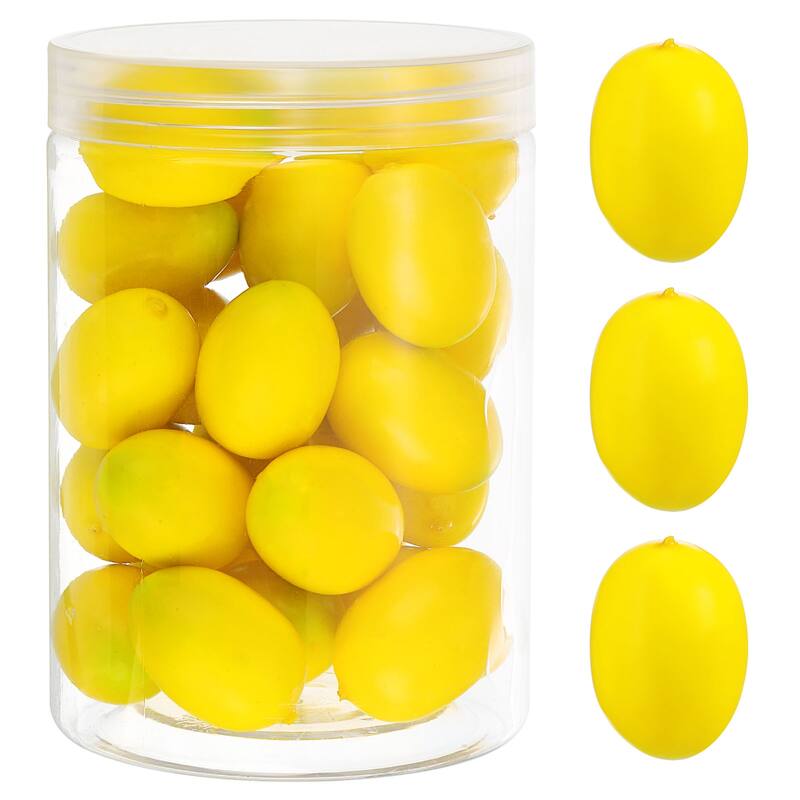 27pcs Artificial Lemon Faux Lemon Fruit Crafts Wedding Home Decor ...
