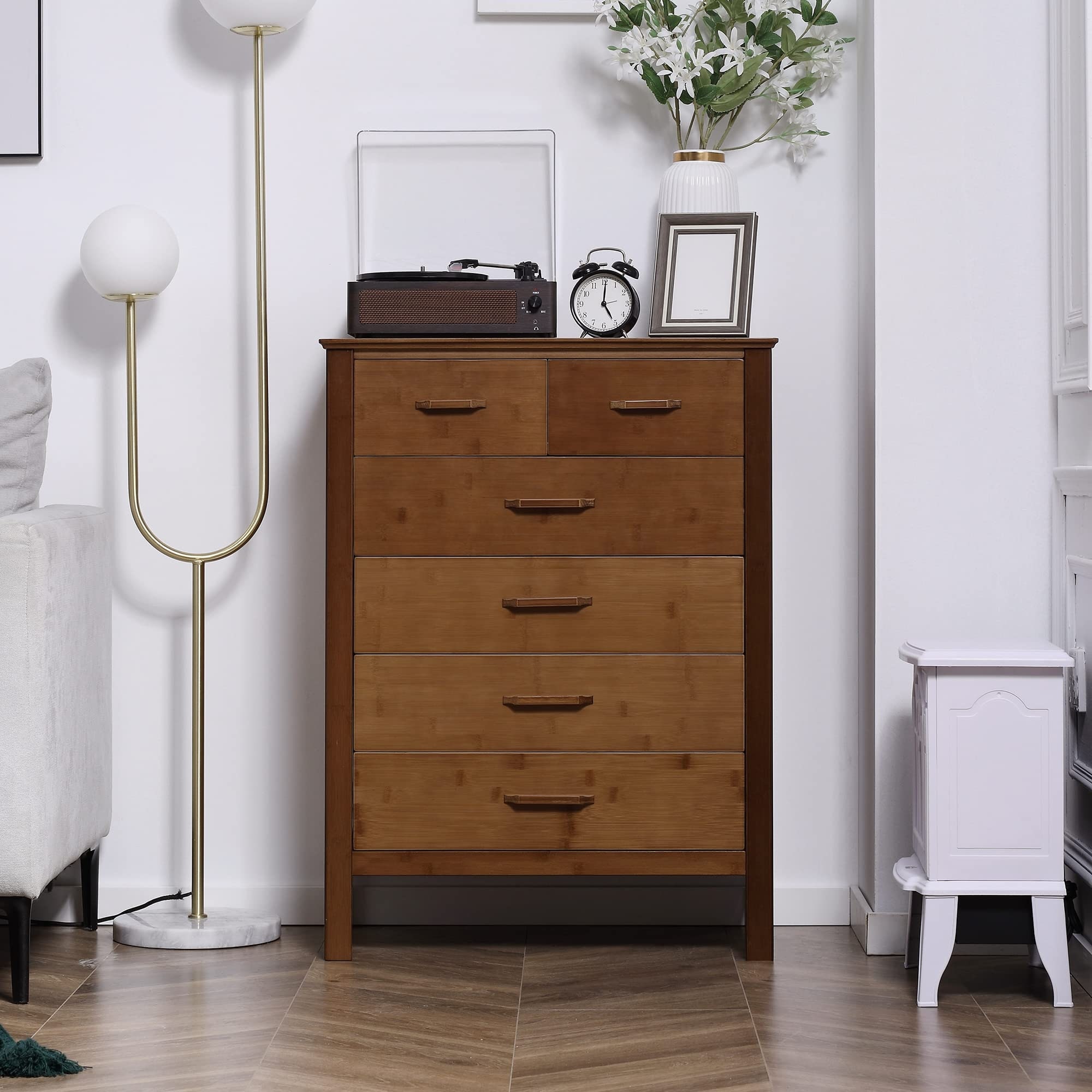Bamboo tall dresser store