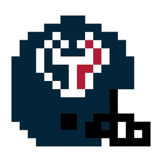 Houston - Football Helmet Pixel Art - 6x6 Peel'N'Stick Wall Art - Bed ...