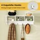 Wall Mount Cubby Organizer Hooks Entryway Storage Shelf - Bed Bath ...