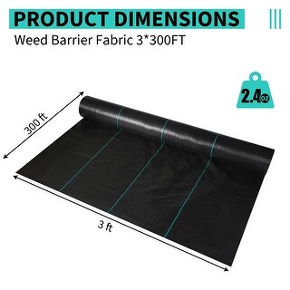 Weed Barrier Fabric, Heavy Duty Landscape Weed Block Fabric, Woven ...