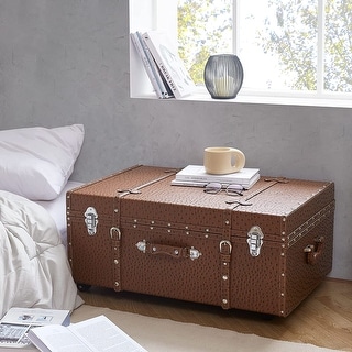 Texture® Brand Trunk - Faux Ostrich by DormCo - 29"L x 20"W x 14"H ...