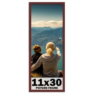 11x30 Frame Brown Picture Frame - Complete Modern Photo Frame Includes ...