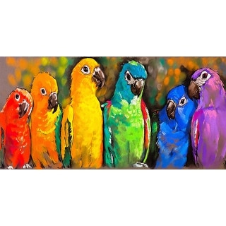 Pretty Parrots Indoor/Outdoor Art - Multi-color - On Sale - Bed Bath ...