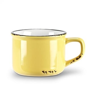 Yellow Enamel Look Cappuccino Cup - Bed Bath & Beyond - 40108082