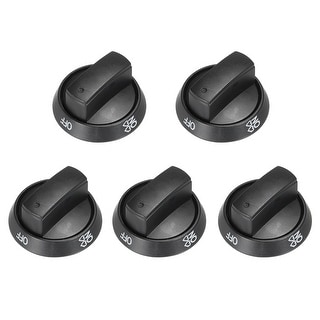 Stove Knob Replacement 41m x 24mm Burner Control Knobs with Base Black ...