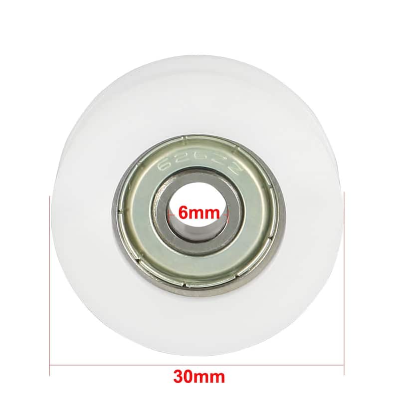 3mm Deep Metal V Groove Guide Bearing Pulley Rail Ball Wheel 6x30x10mm ...