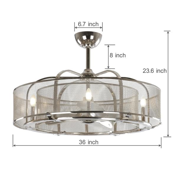 Enclosed Caged Ceiling Fan Double Stainess Net Frame Ceiling Fan - Bed ...