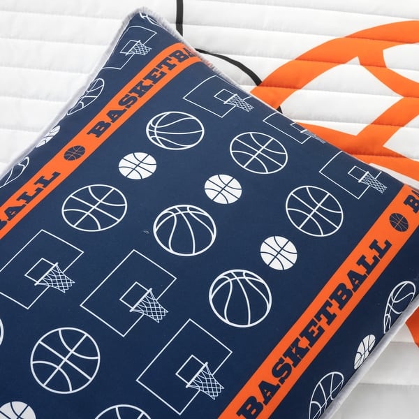 Lush Decor Basketball Game Quilt Set - Bed Bath & Beyond - 32195820