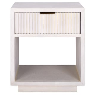 SAFAVIEH Sota 1-Shelf 1-Drawer Nightstand Table, Bedside Storage - Bed ...