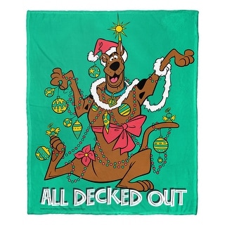 Warner Brothers Scooby Doo All Decked Out Silk Touch Throw Blanket ...