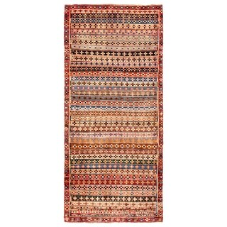 ECARPETGALLERY Hand-knotted Melis Vintage Multi Color Wool Rug - 4'6 x ...