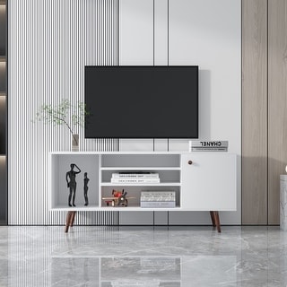 High-quality Particle Board TV Stand with 1 Storage and 2 Shelves ...