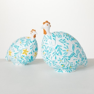 Sullivans Mediterranean Motif Chickens - Set of 2 - On Sale - Bed Bath ...