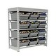 King's Rack Bin Rack Boltless Steel Storage System Organizer w/ 12 ...