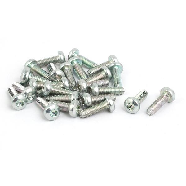 M5x16mm Pan Head Torx Socket Triangle Thread Screw Bolt Silver Tone ...