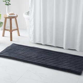 Bearpaw Ribbed Fur Bath Runner - Bed Bath & Beyond - 36874771
