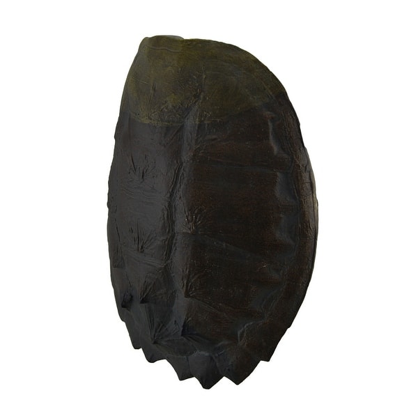 Wall Mounted Faux Aged Brown Plaster Turtle Shell Wall Hanging 10 Inch ...