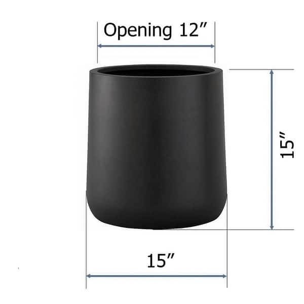 DreamPatio Glendale Round Fiberstone Planter - Bed Bath & Beyond - 31580610