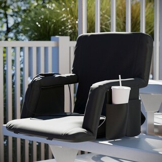 Foldable Reclining Stadium Chair with Backpack Straps and Heated Seat ...