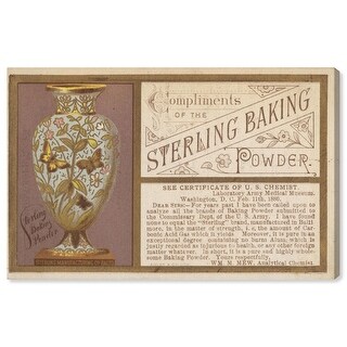 Sterling Baking Powder Canvas Retro Posters by Art Remedy - Bed Bath ...