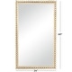 CosmoLiving by Cosmopolitan Gold Metal Room Wall Mirror with Beaded ...