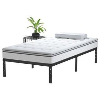 Twin Size 12 Inch Bed Frame Metal Platform Black - Bed Bath & Beyond ...