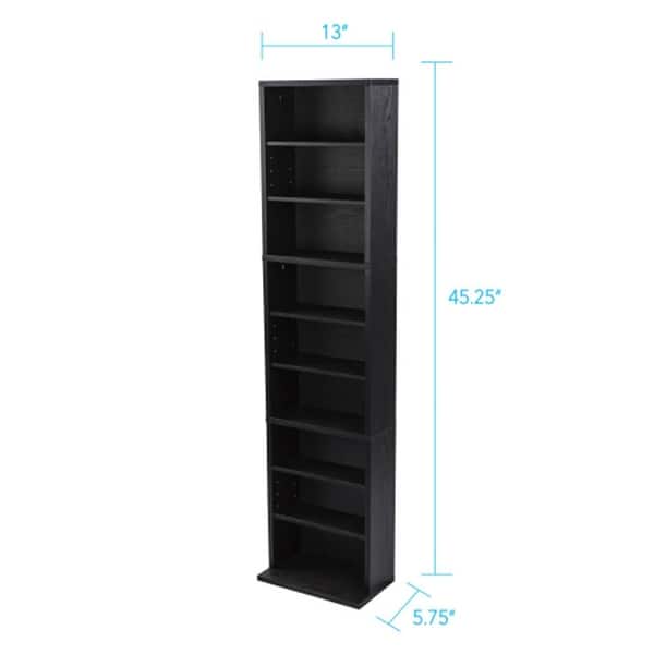 Modern storage Black storage furniture Particle Board storage rack ...