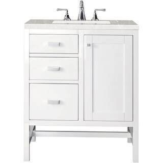 James Martin Vanities Addison 30" Free Standing Single Wood Vanity Set ...