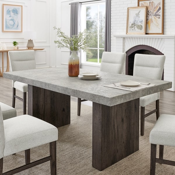 concrete top dining table