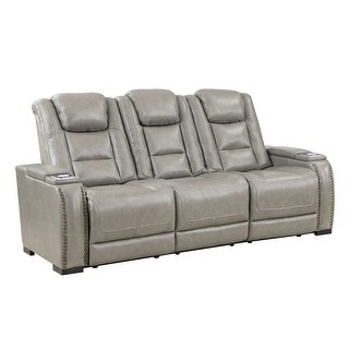 New Classic Furniture Bregman Light Gray Power Reclining Sofa - Bed ...