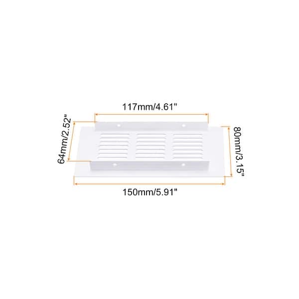 Air Vents Cover, 1Pcs 150 x 80mm - Aluminum Alloy Air Return Vent Cover ...