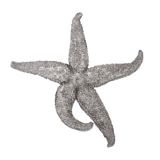 15" Silver Pewter Textured Starfish Wall Art - Bed Bath & Beyond - 39675605