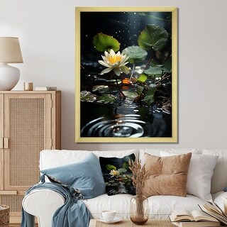 Designart "Yellow Green Manatee Portrait Vibrant" Manatee Framed Canvas ...