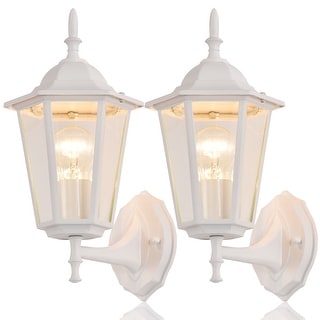C Cattleya 2-Pack Die-cast Aluminum Outdoor Wall Lantern - Bed Bath ...