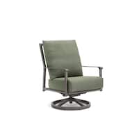 Aspen Cushion 5 Piece Seating Set with 4 High Back Swivel Rocker Lounge ...