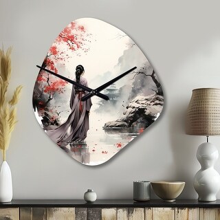Designart - Japan Land Of The Samurai VI - Japan Large Wall Clock in ...