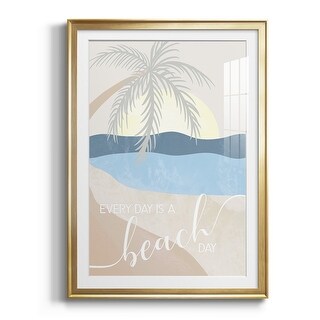 Beach Day Premium Framed Print - Ready to Hang - Bed Bath & Beyond ...