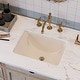DeerValley Ursa Undermount Bathroom Sink 18" X 13" Rectangular Vitreous ...