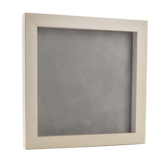 30x30 Shadow Box Frame White Washed Wood | 3/4" Usable Display Depth ...